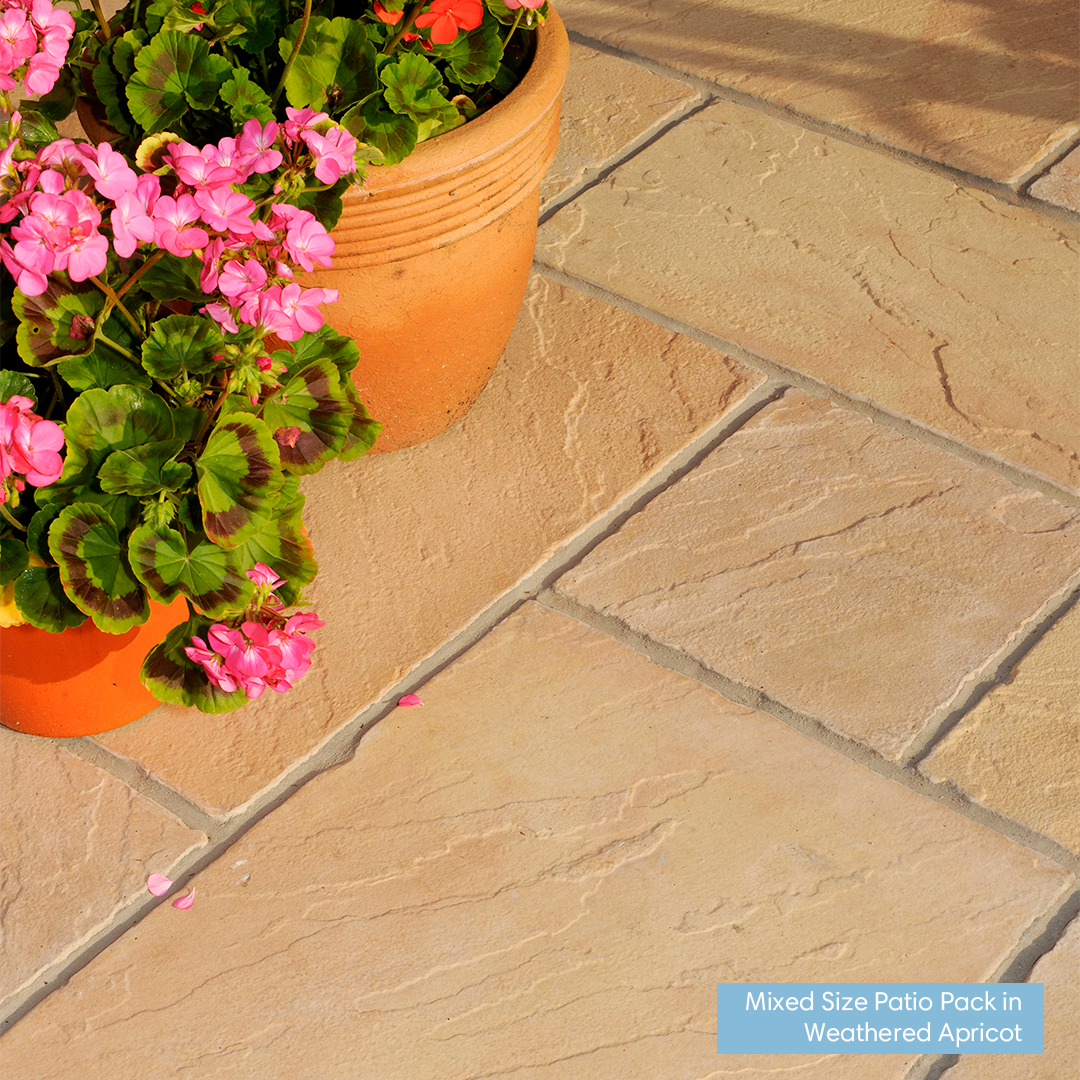 Bronte Weathered Buff Riven Concrete Garden Paving - 10% Off at ...