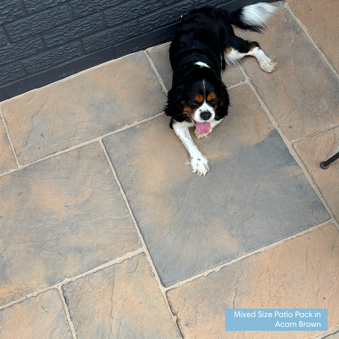 Bronte Brown Riven Concrete Patio Paving – 10% Off at Checkout ...