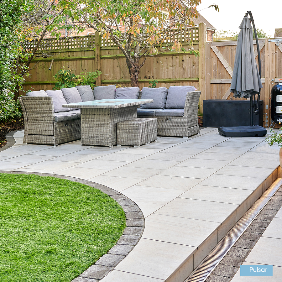 Eclipse Cream Pulsar Porcelain Paving Slabs | 600 x 600 Paving Slabs ...
